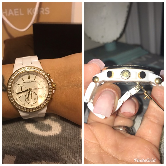Michael Kors | Accessories | Authentic Michael Kors White Watch | Poshmark